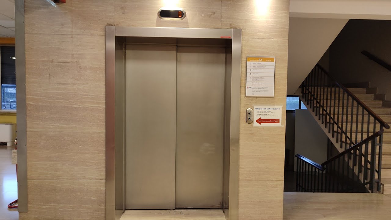 AMAZING MOTOR! Efficient and epic Kone MRL lift - Vicenza hospital ...