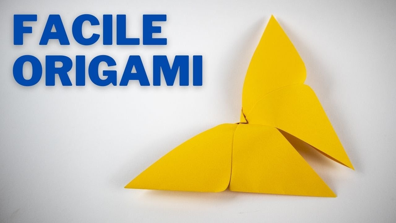 Origami in 2 minuti - Come fare una farfalla di origami? - YouTube