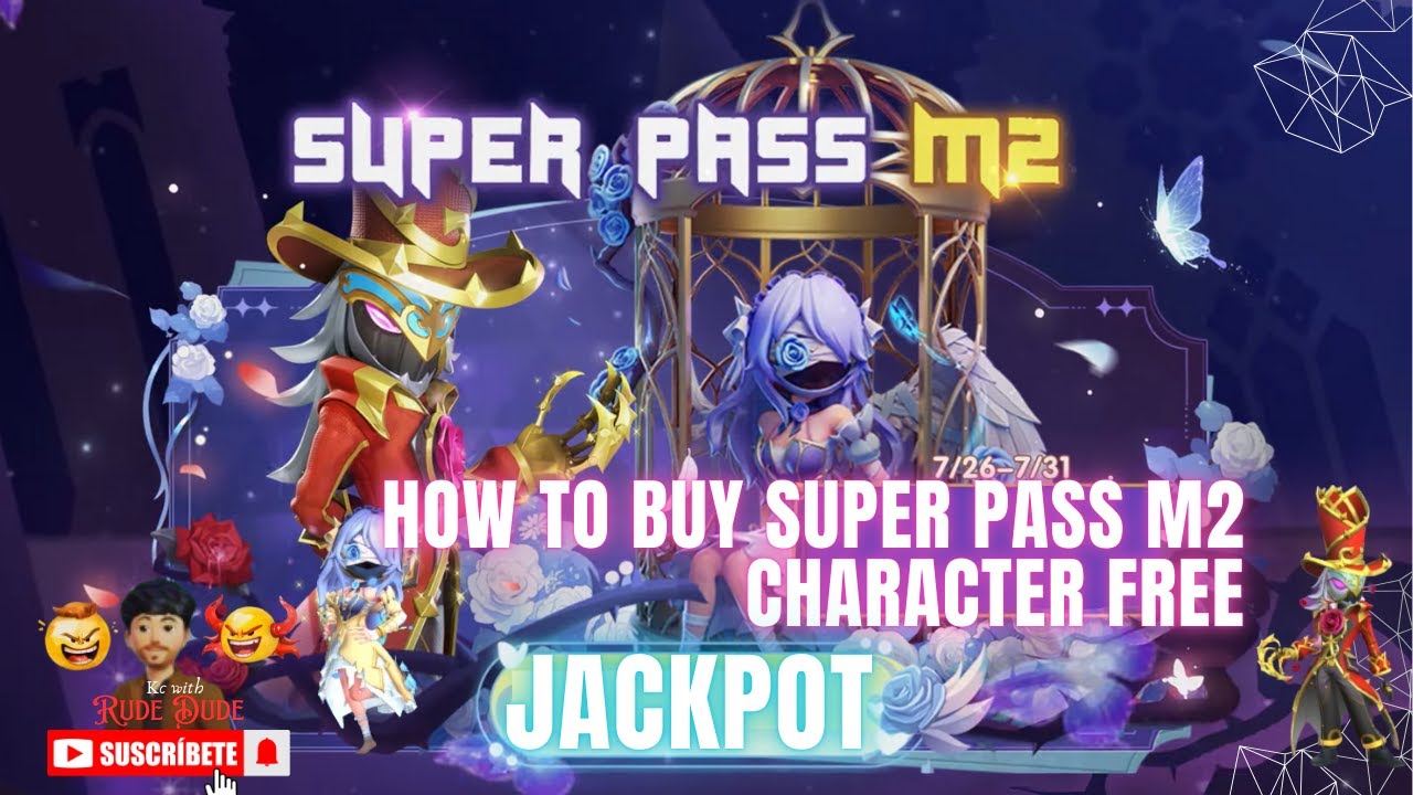 How to get super pass M2 character Free | Kc with Rude Dude | Super Sus ...