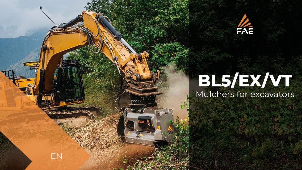The king of forestry mulchers for excavators with BL MAX blade - YouTube