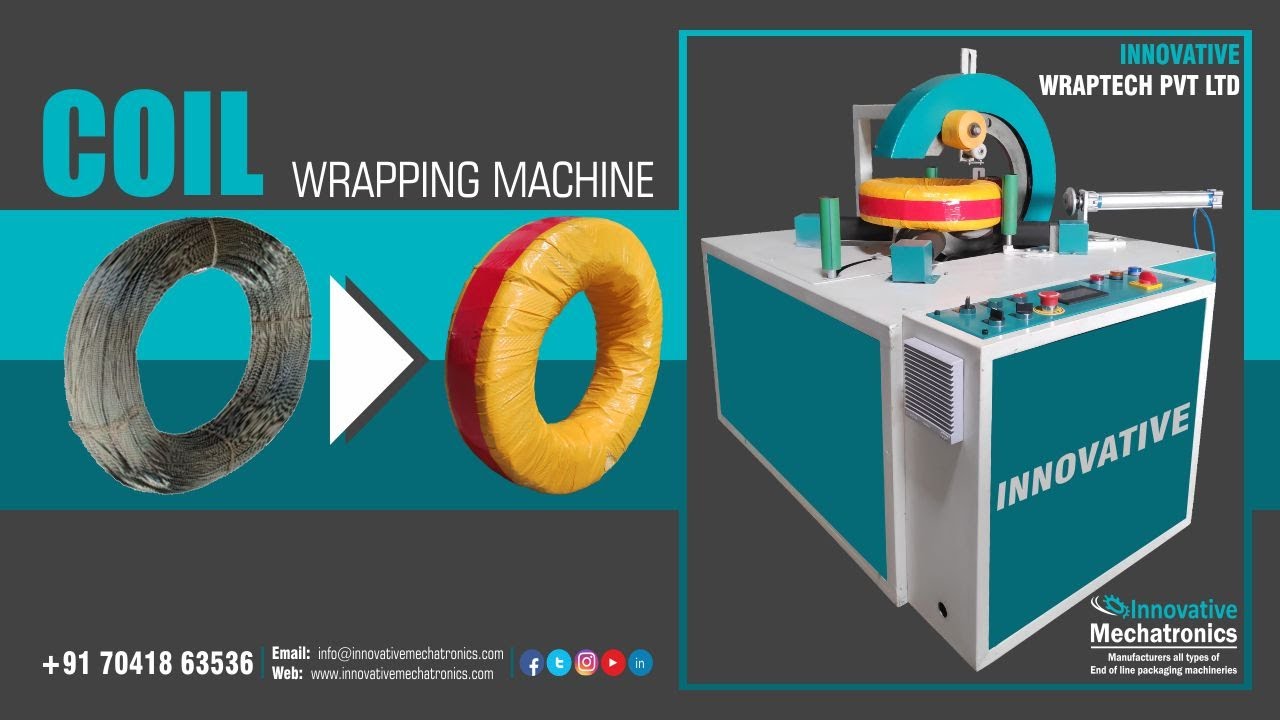 coil wrapping machine | wire coil wrapping machine manufacturer - YouTube