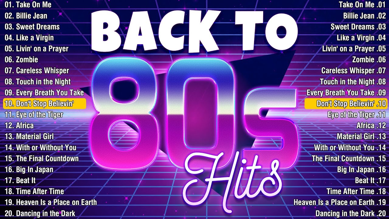 80s Greatest Hits Album - 80s Music Hits Best Songs Of The 1980s - Back ...
