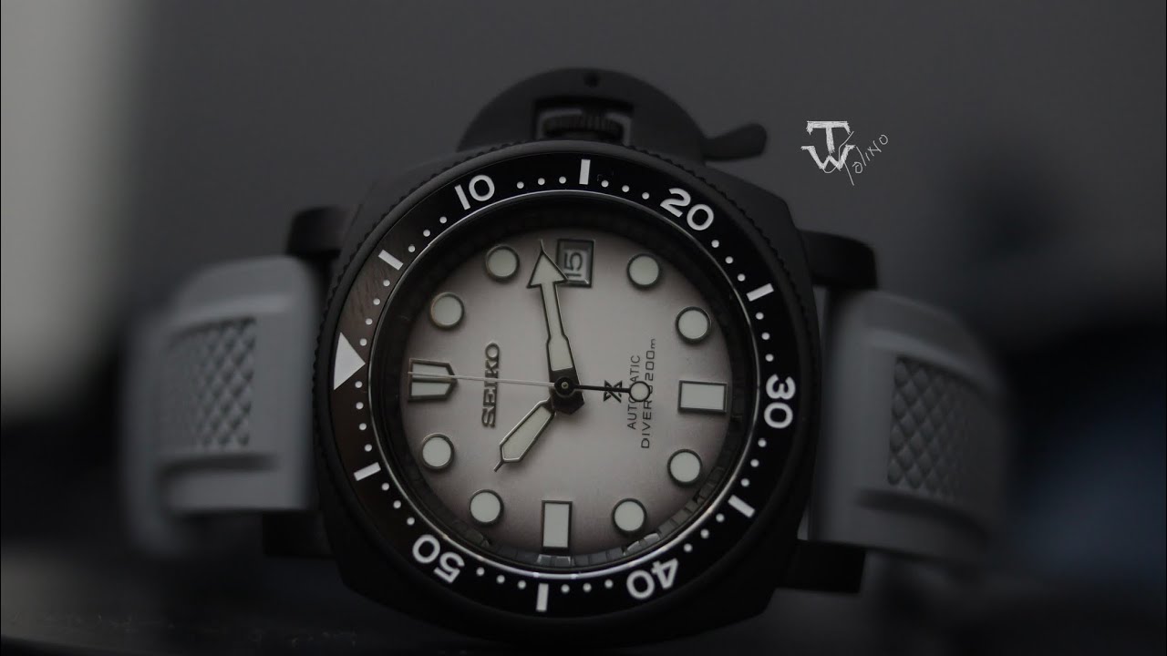 SEIKO MOD JAM TANGAN custom panerai Gray conversion - YouTube