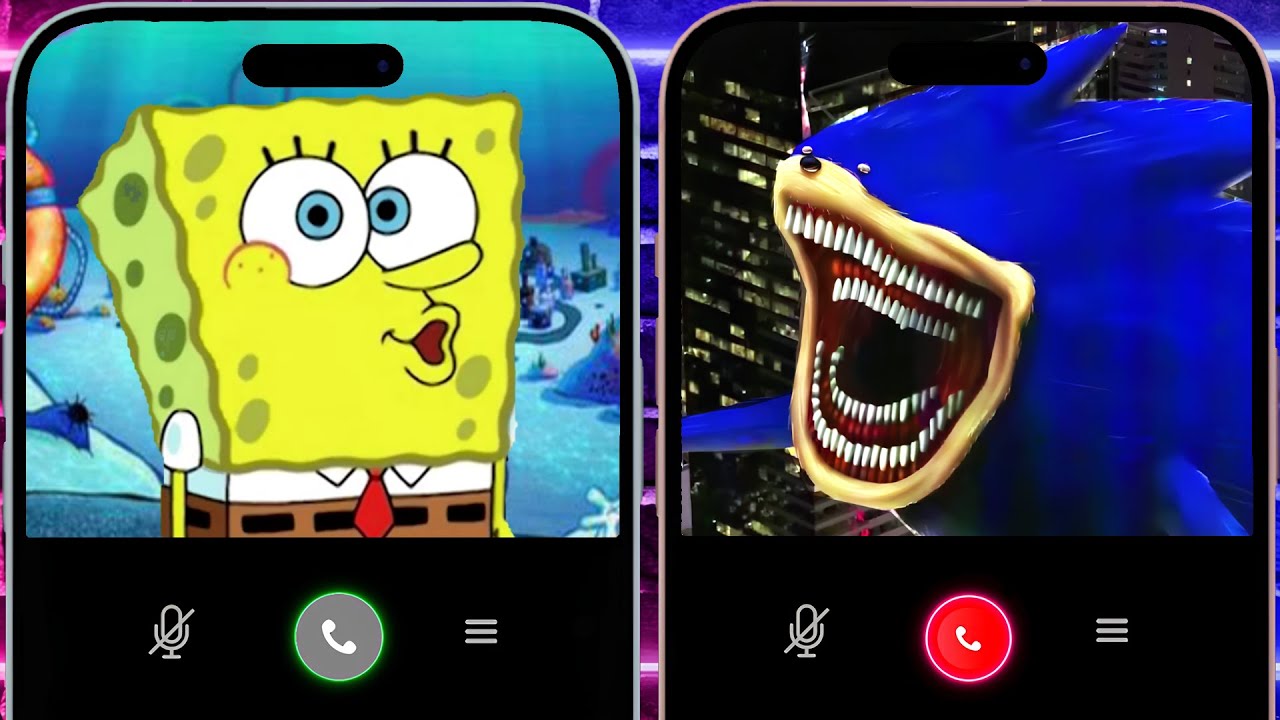 CHAOS - SHIN SONIC TAPES SCARES SPONGEBOB! AN AMAZING CALL! - YouTube