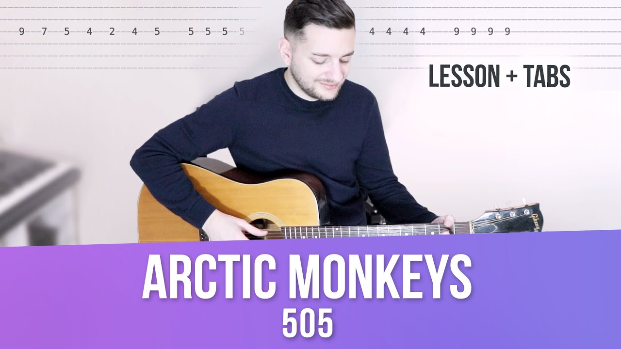 505 Arctic Monkeys Guitar Lesson Acoustic (Easy Song w/TABS) - YouTube