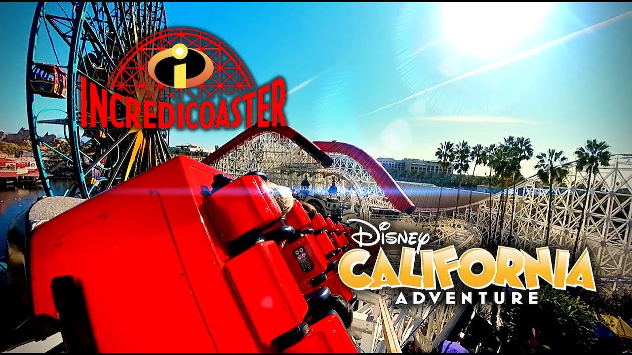 Disney California Adventure, Incredi Coaster POV 4K Video, Insta360 X3 ...
