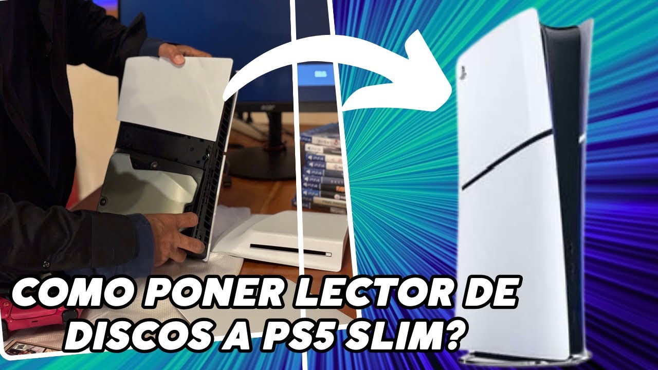 Cómo poner lectora de discos a PS5 Slim All digital? - YouTube