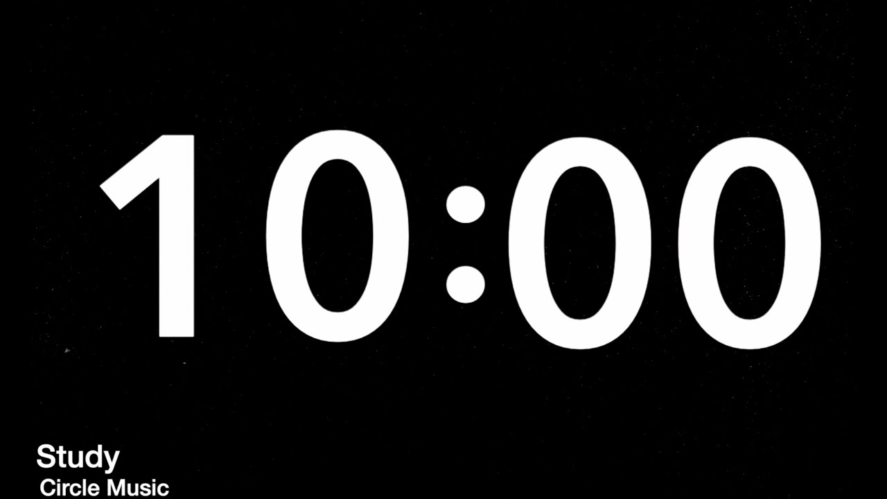 10 Minute timer / countdown - beep every minute /beautiful background ...