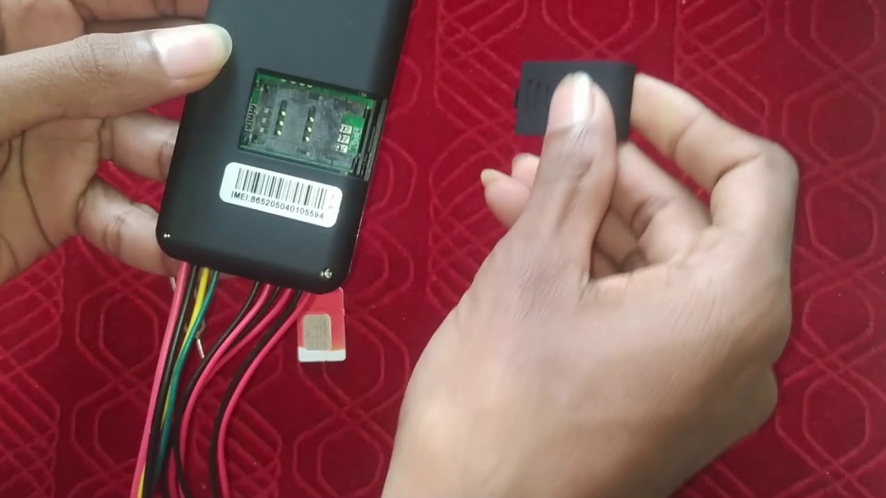 How to insert sim into TK100 GPS tracker - YouTube