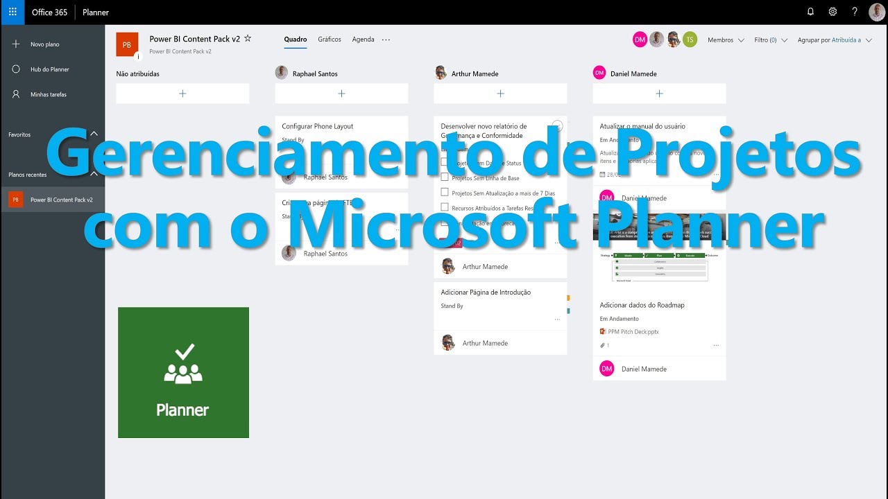Gerenciamento de Projetos com o Microsoft Planner - YouTube