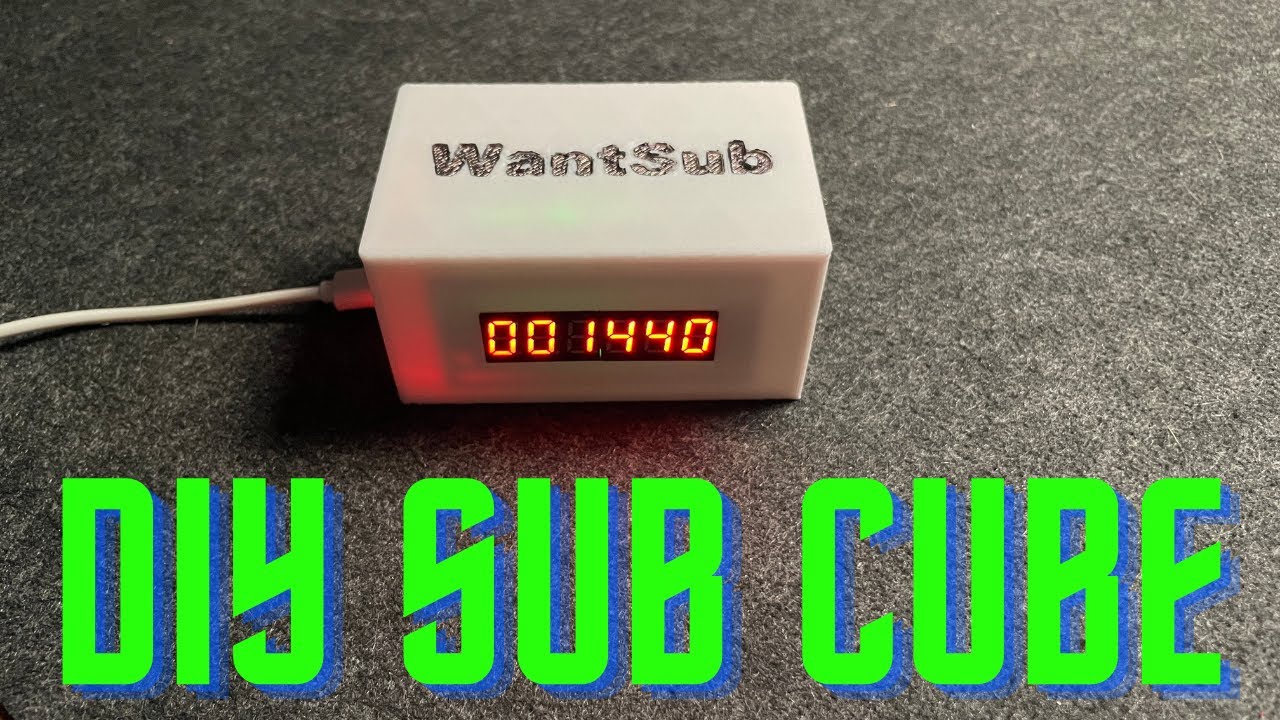 DIY Subscriber Counter Cube - YouTube