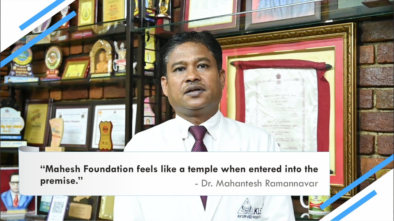 "Mahesh Foundation feels like a temple when entered into " said || Dr ...