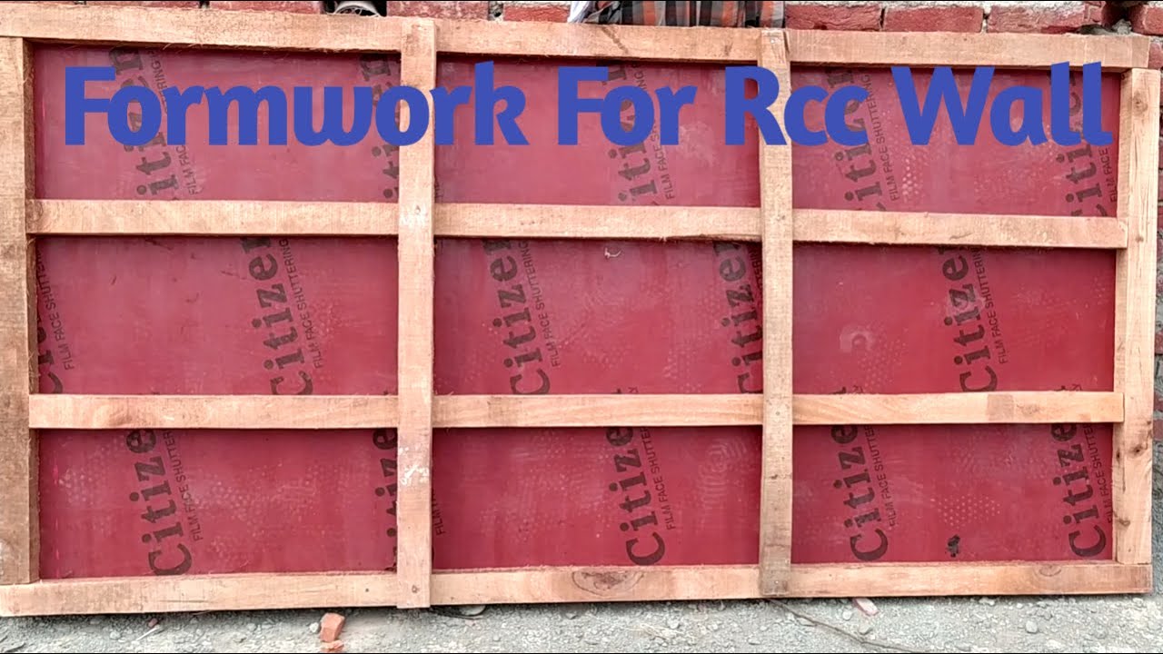 Formwork for rcc wall II How to making Shuttering II कैसे प्लाईवुड ...