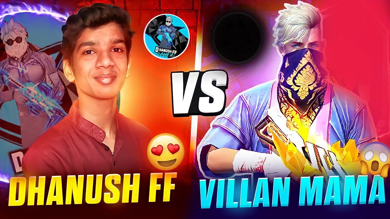👑💖Dhanush FF Gamer(Telugu Raistar) VS 😱Villan Mama Gaming😍 (Telugu ...