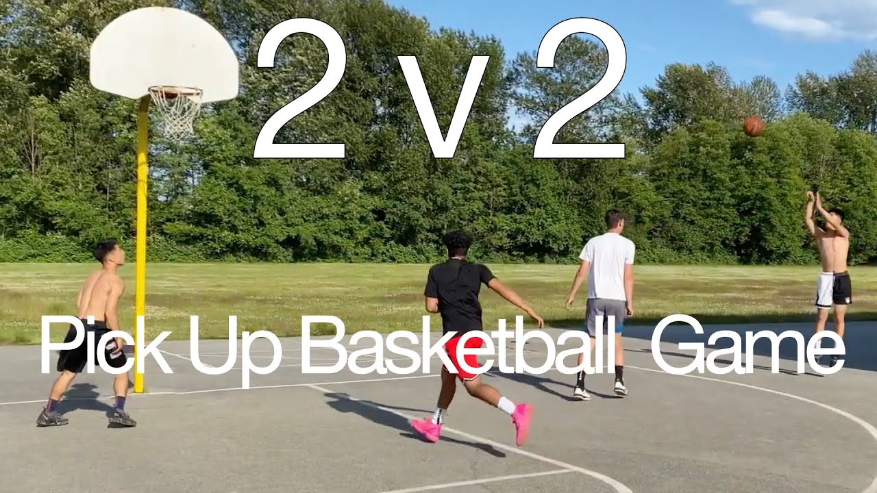 2v2 Pick Up Basketball Game at the park ! Ting played lock down defence ...