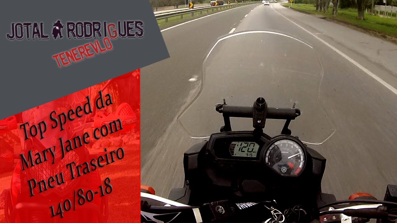 Ténéré 250 e Novidade Sobre a Velocidade da Moto com Pneu Traseiro de ...