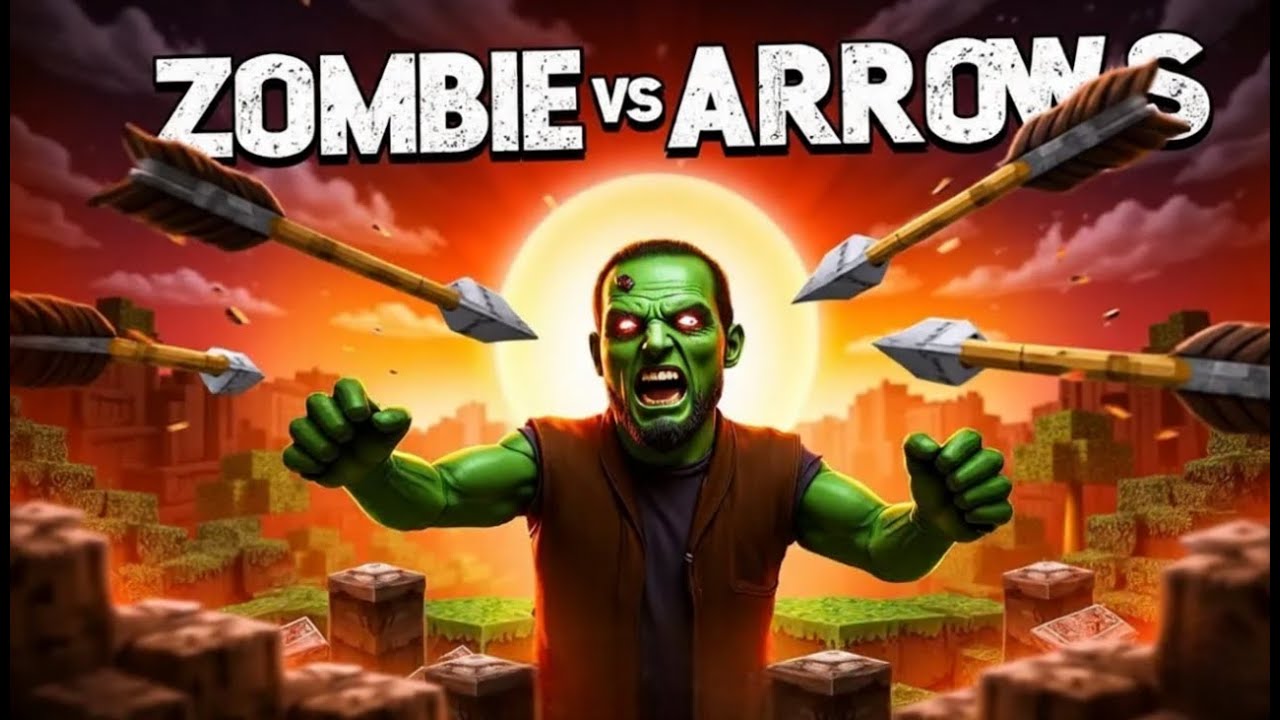 🔴 ARROWS vs ZOMBIE🔴 #minecraft #minecraftvideos #shortsfeeds - YouTube