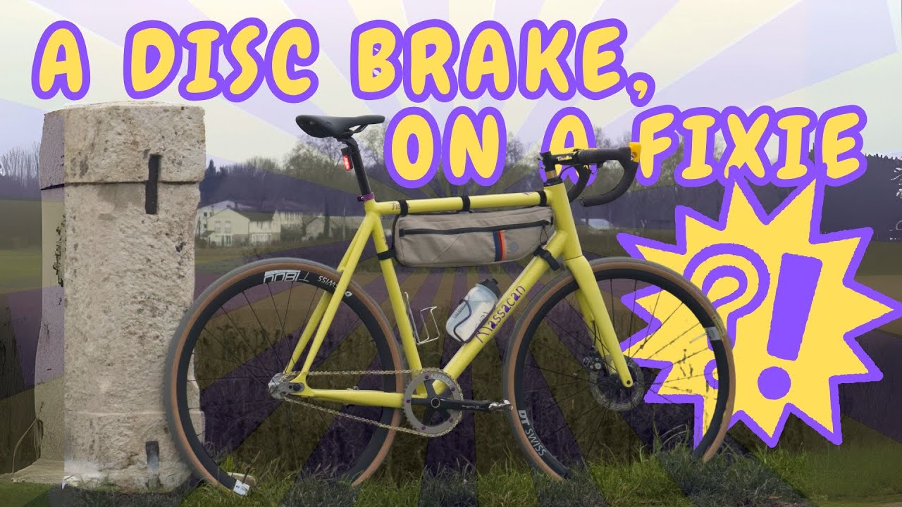 My NEW FIXED GEAR BIKE has a DISC BRAKE 😬 - YouTube