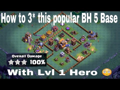 How to get three star on this popular BH 5 base | BH 5 three star ...