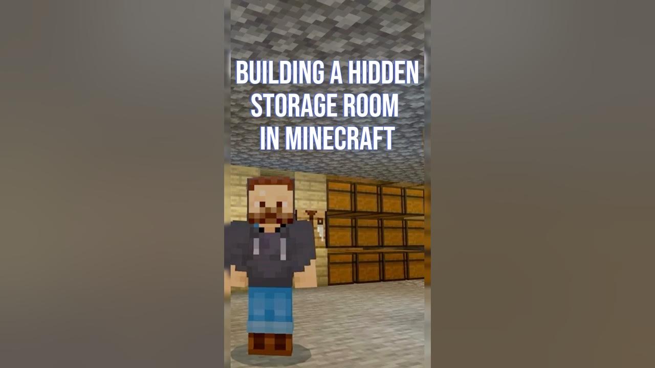How to Build a Hidden Storage Room in Minecraft - Minecraft Tutorials #minecraftideas - YouTube