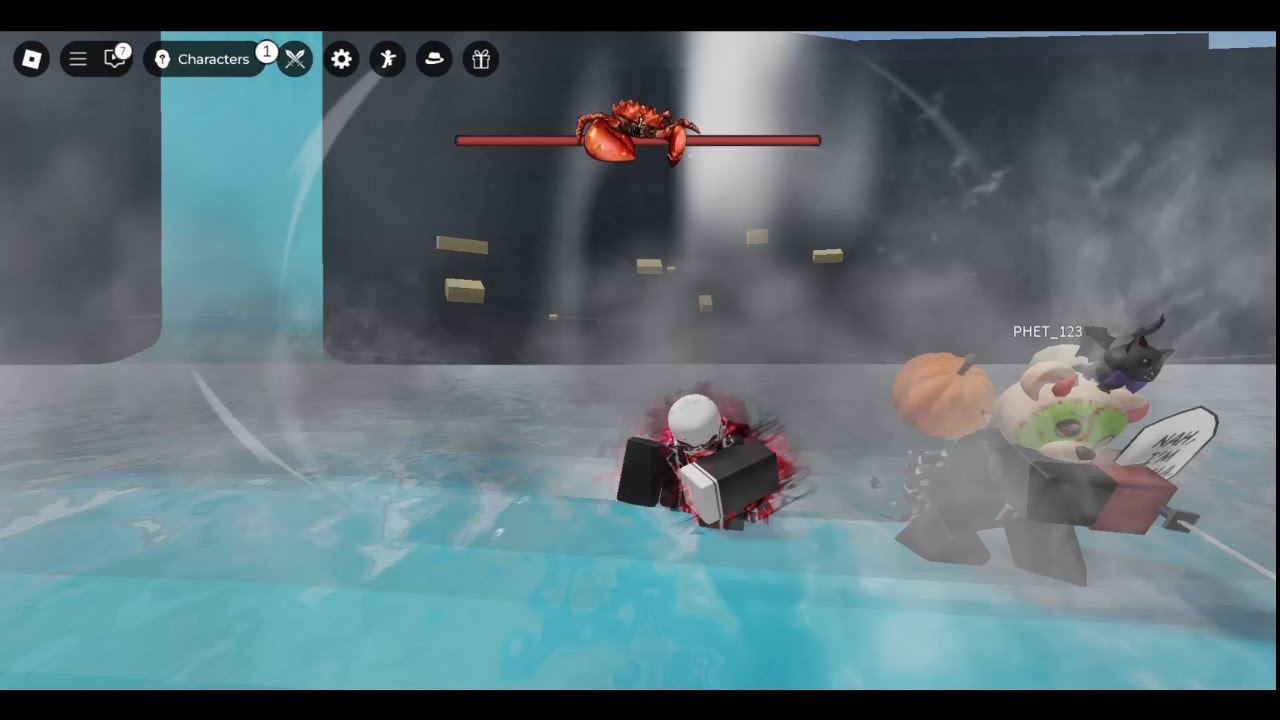 The Strongest Battlegrounds Deadly Ninja and Brutal Demon Vs Crab Boss ...