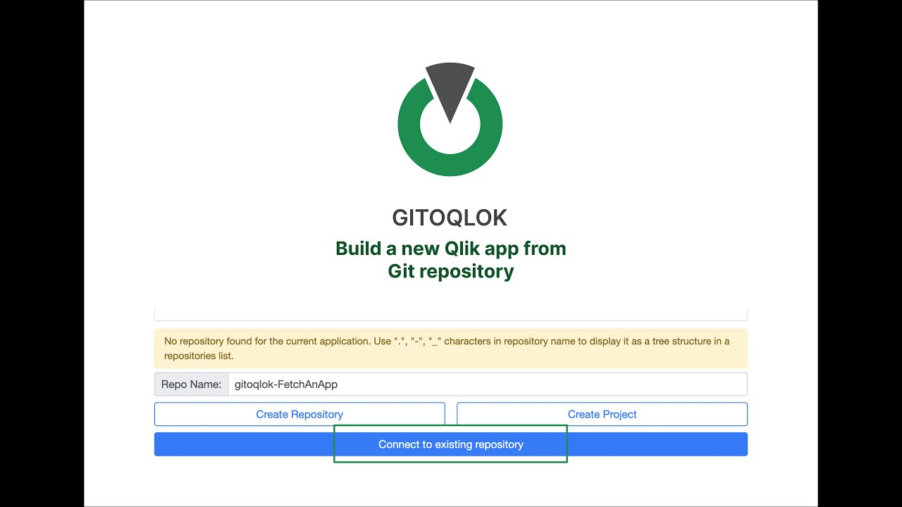 Gitoqlok - Import Qlik app from existing repository - YouTube
