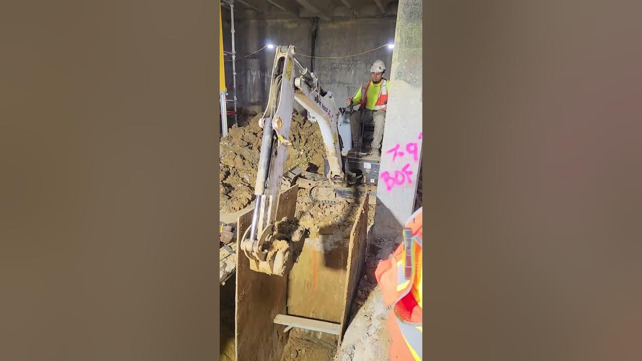 Digging electrical and sewer trench in Washington DC USA 🇺🇸. - YouTube