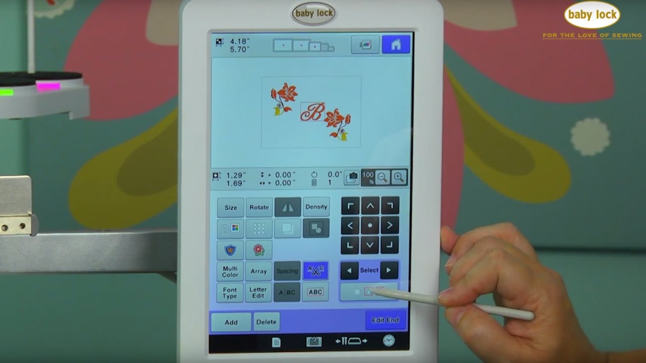 How to Group Designs on the Baby Lock Valiant Multi-Needle Embroidery ...