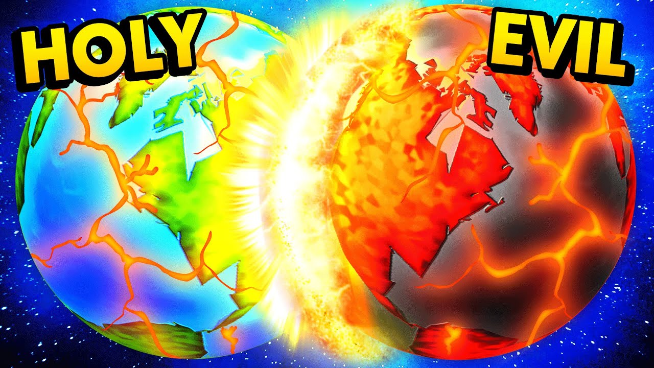 HOLY WORLD vs EVIL WORLD As Virtual Reality GOD (Deisim VR Funny ...