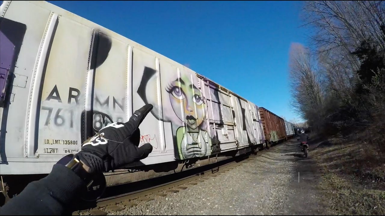 SNEAK PEEK - KTM250SXF Chasing Trains - DirtBike Vs. Train - Benching ...