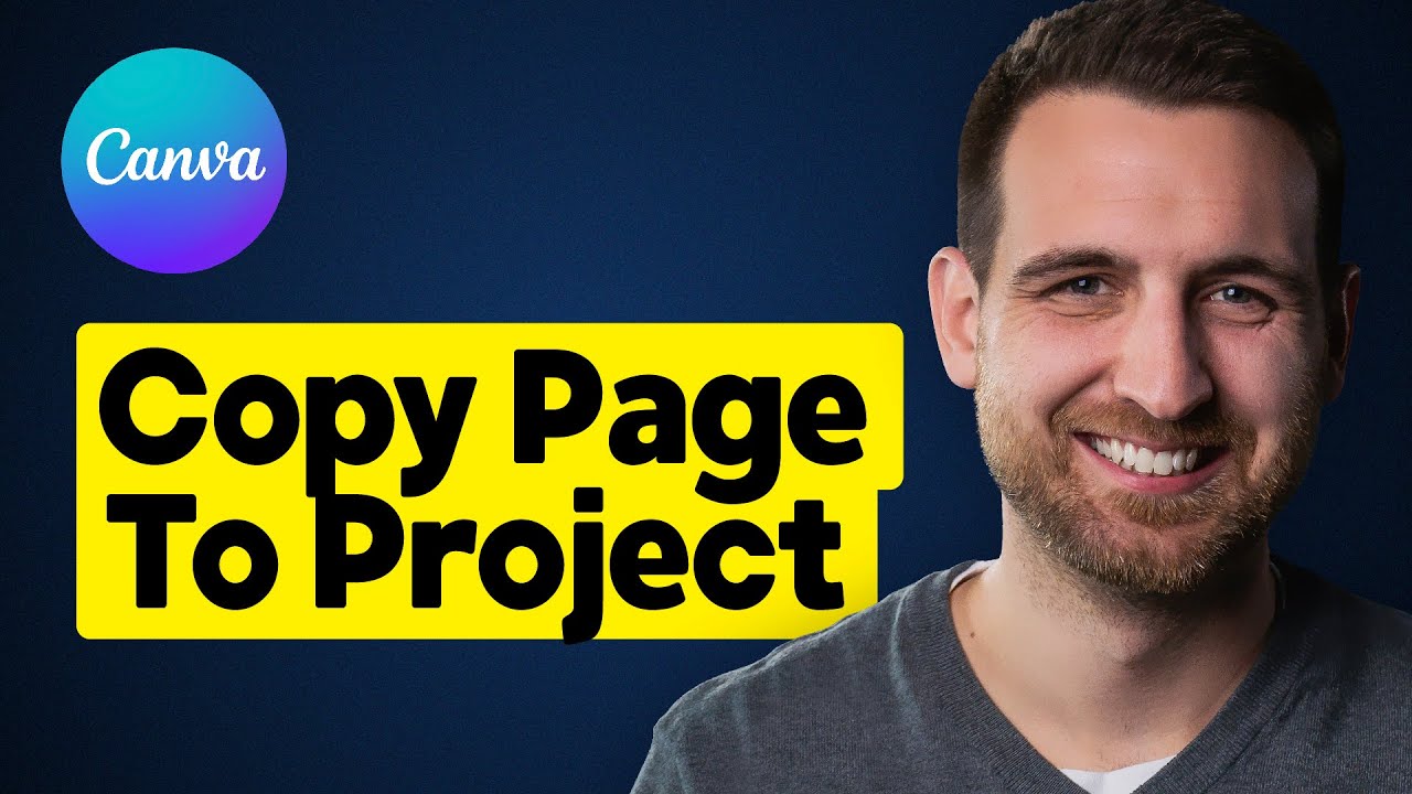 How to Copy Page to Another Project in Canva - YouTube