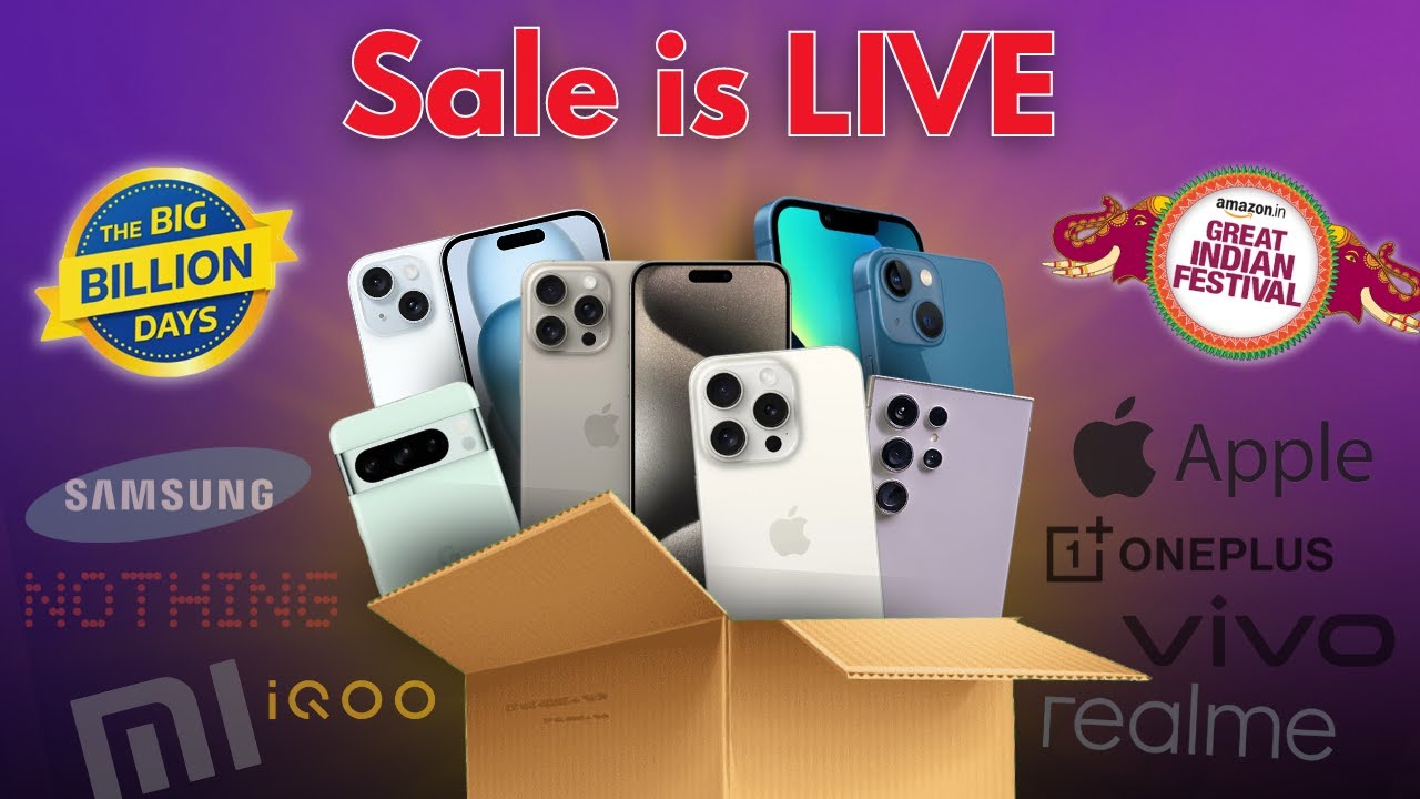 Sale is live ..Flipkart BBD & Amazon GIF sale best deals..iPhone Price ...