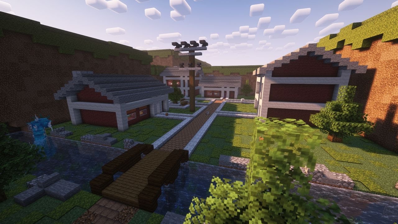 I built Mitis Town from Pokemon Brick Bronze in Minecraft - YouTube