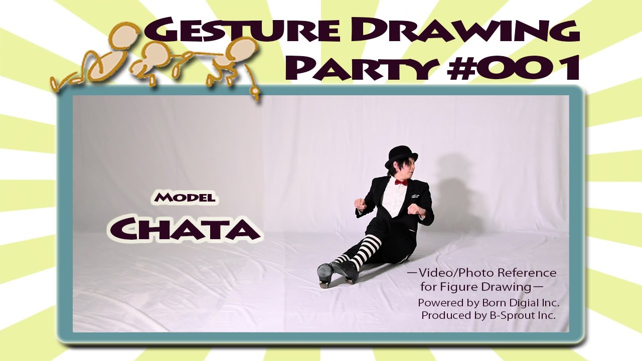 GESture DRAWing Party : #001 Chata/チャタ －Video/Photo Reference for ...
