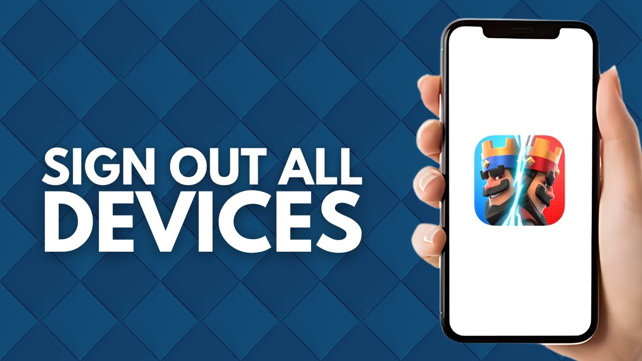How To Sign Out All Devices On Clash Royale - Step by Step - YouTube