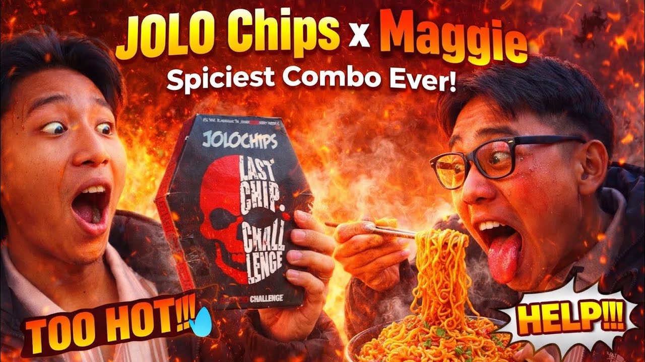Making jolo chips wali spicy 🥵 maggi - YouTube