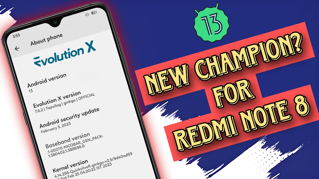 Evolution X ROM for Redmi Note 8 - Android 13 - Detailed Review - YouTube