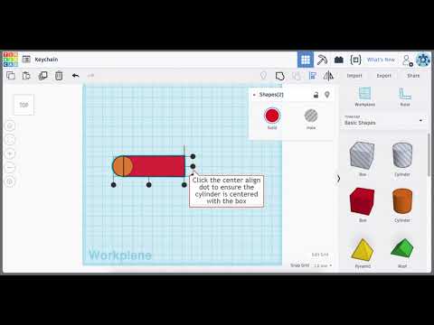 Keychain design in Tinkercad - YouTube