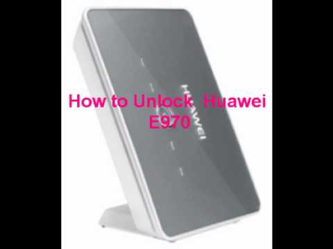 Huawei E970 Unlock Code - Free Instructions
