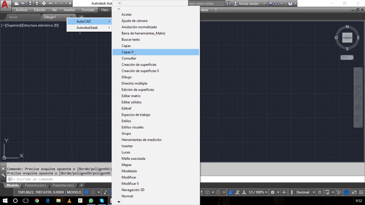 Autocad 2014-2018 para Estudiantes. Configurar Espacio Clásico - YouTube