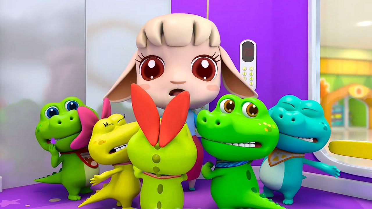 The Elevator is Broken | Elephant Firefighter | Play Safe | Nursery ...