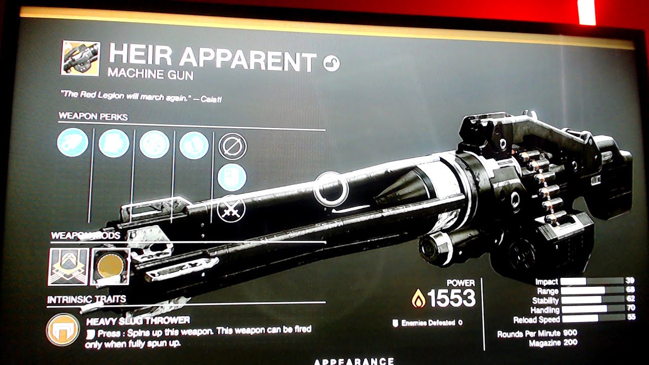 How To Unlock Heir Apparent In Destiny 2 - YouTube