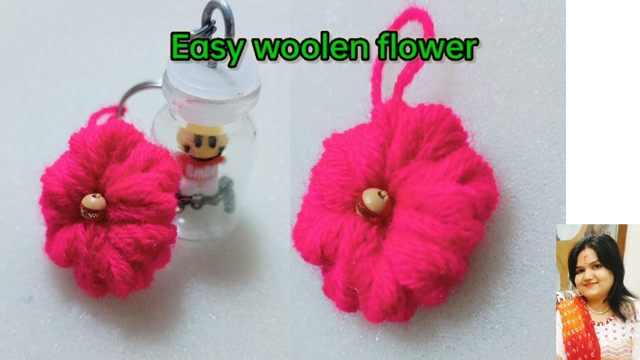 Woolen craft ideas, Woolen flower making,DIY 2 minute crafts - YouTube