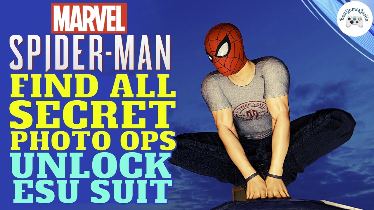 Marvel Spider-Man All 50 Secret Photo Locations & ESU suit - YouTube
