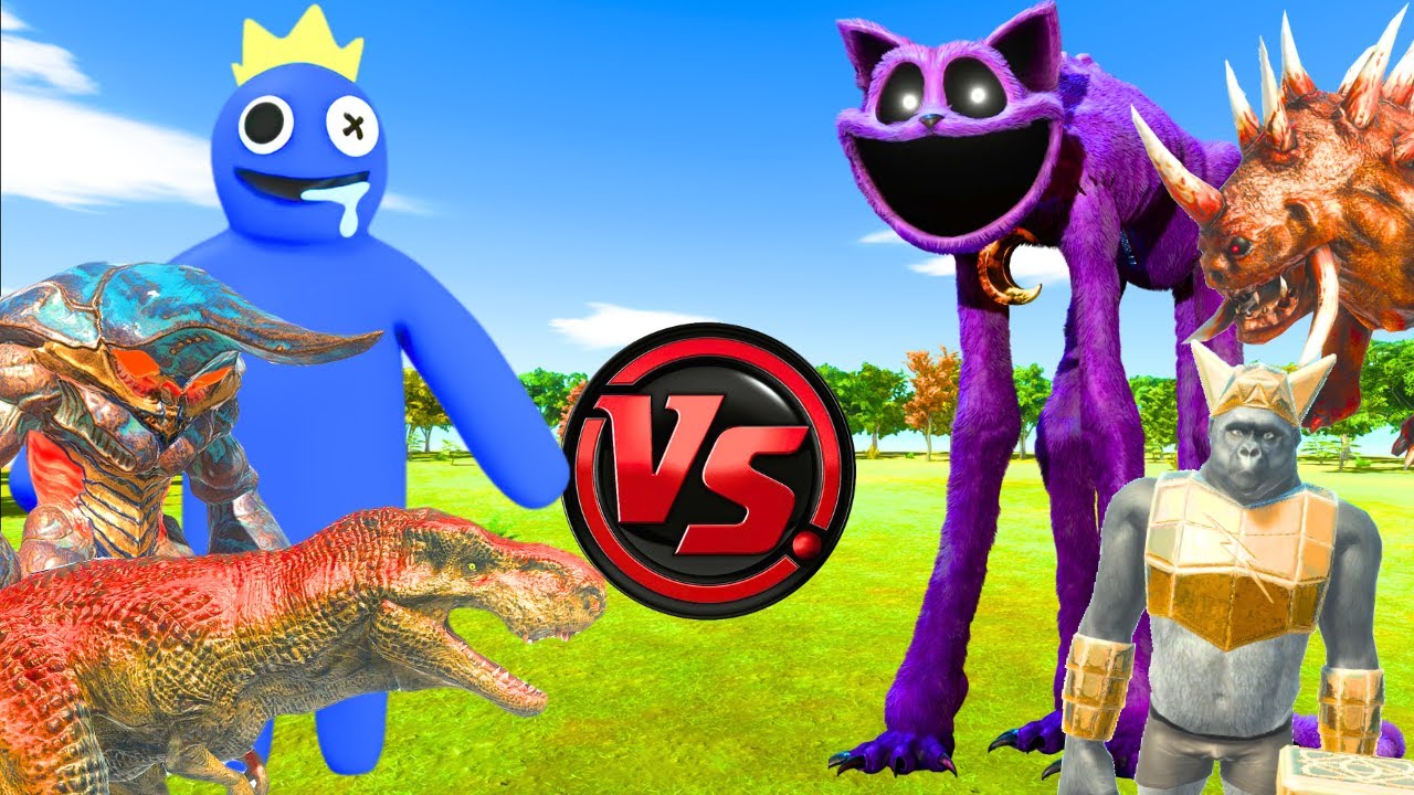 CATNAP TEAM VS BLUE TEAM - ANIMAL REVOLT BATTLE SIMULATOR - YouTube