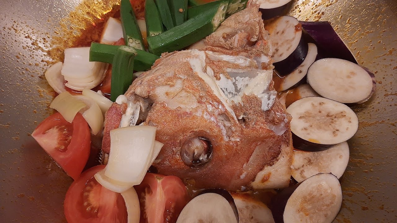 Cooking Fish head Curry | Mixed Vegetables |Simple Dish - YouTube