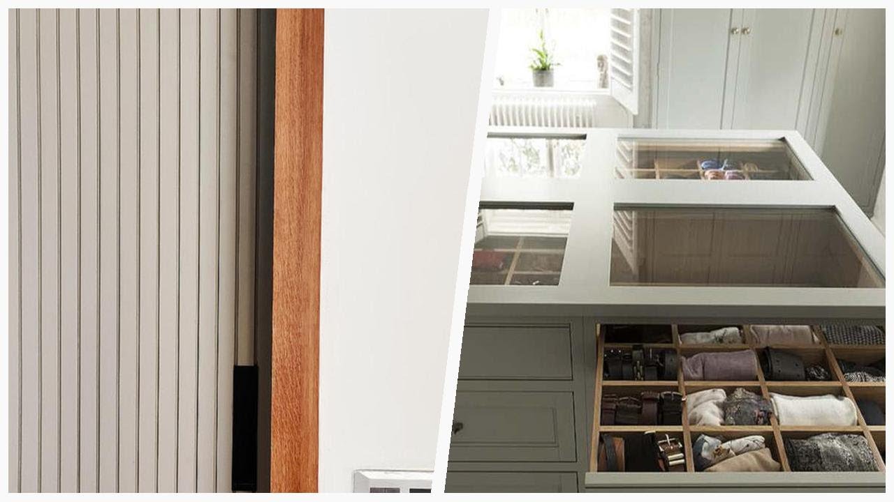 75 Closet With Beaded Inset Cabinets And Gray Cabinets Design Ideas You ...