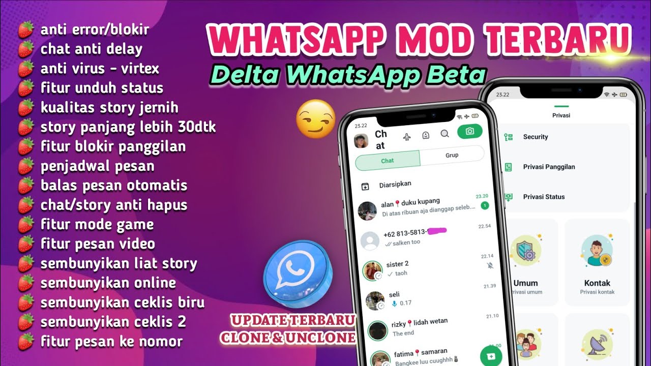 DELTA WHATSAPP (BETA) | WA MOD TERBARU 2024 | WHATSAPP DELTA 2024 - YouTube