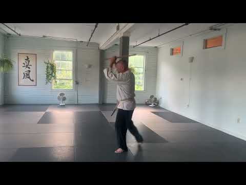 Aikido Jo form 30 steps - with description - Montpelier Vermont-Japanese stick fighting
