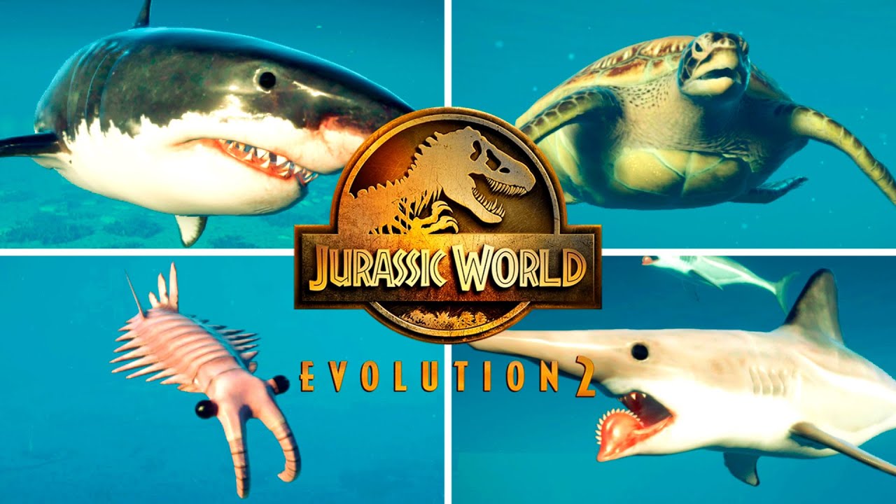 Helicoprion, Great White, Zebra Shark and much more | Jurassic World ...